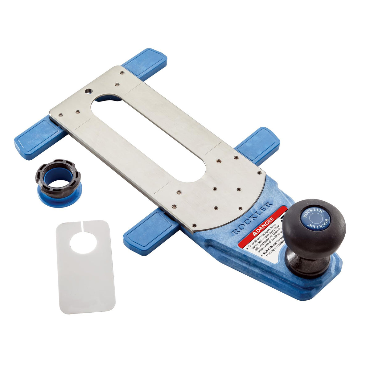 Rockler Flush-Cutting Router Jig for Trimming Bow Tie Keys, Dowels ...
