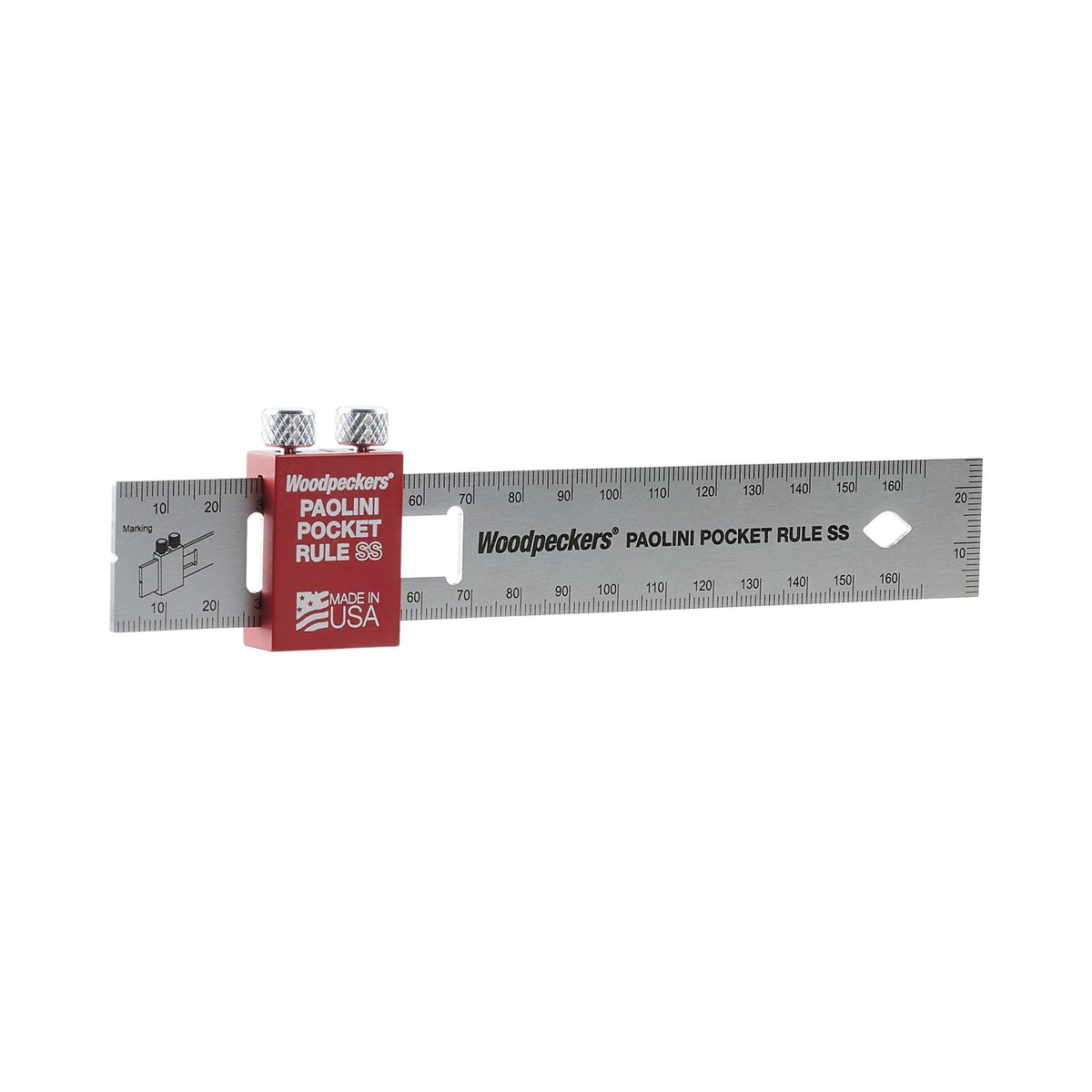 Woodpeckers Paolini Pocket Rule 150mm - Stainless Steel | Wood Workers ...