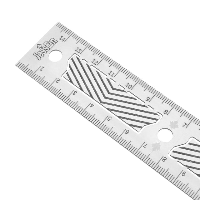 JessEm Stainless Steel Precision Ruler 150mm | Wood Workers Workshop
